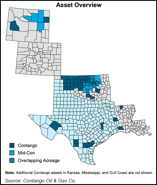 Contango Oil Builds Lower 48 Portfolio in Tie-Up with Mid-Con Energy