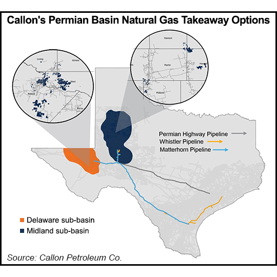 Callon Raising Natural Gas Price Exposure at HSC, Reducing Waha