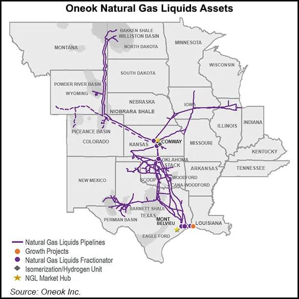 Oneok Investigating Fire at Oklahoma’s Medford NGL Fractionator