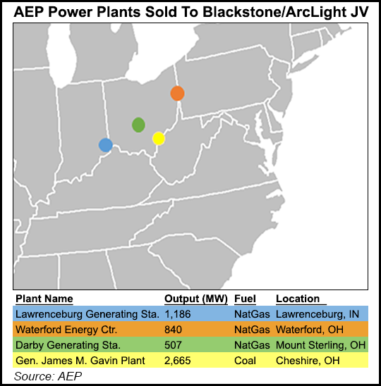 American Electric Power Sells Four Plants For $2B-Plus to Private Equity JV