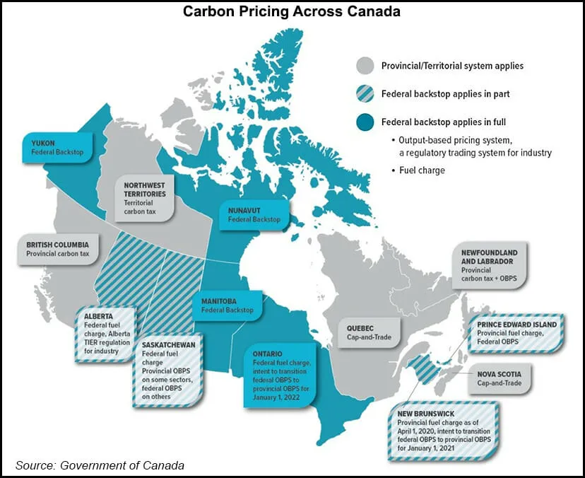 Canada’s Scheduled Carbon Tax Increases Said to Pose ‘Implementation Risk’