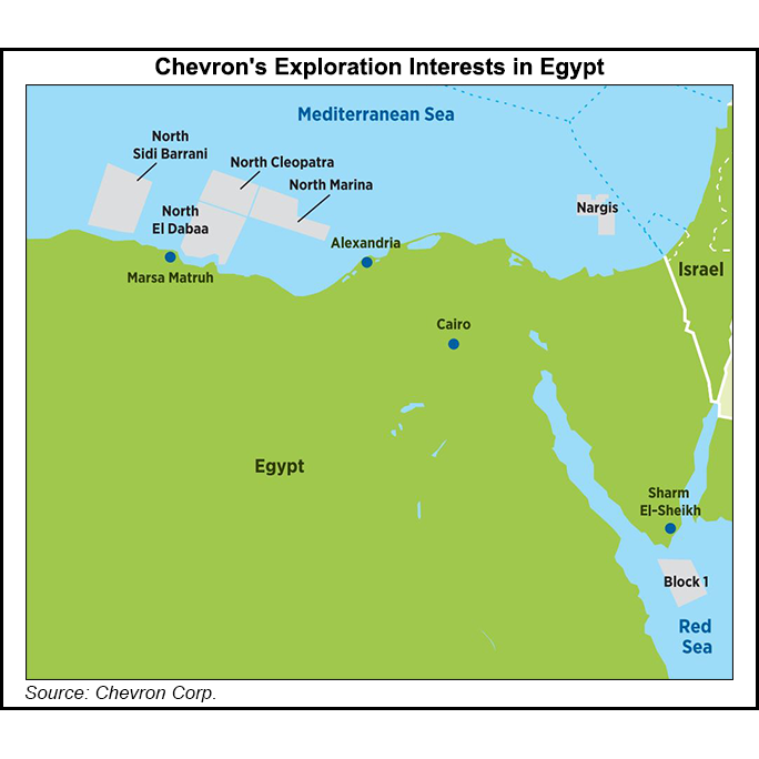 Chevron, Egypt Pondering Increased Natural Gas Exports