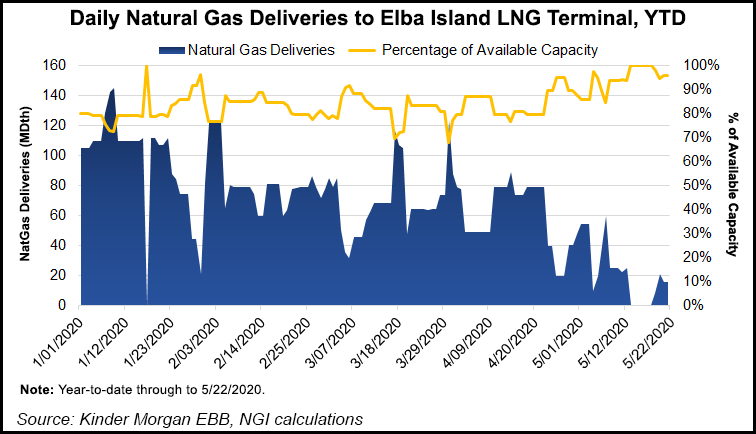 Kinder Morgan Restarting Elba Island LNG Units Impacted by Fire