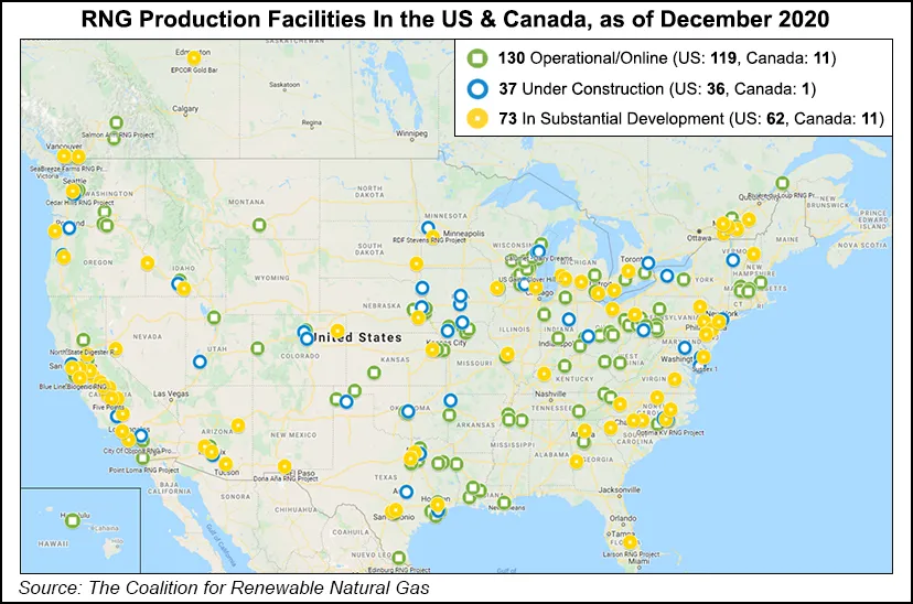 U.S. RNG Production, Sites Accelerate in 2020