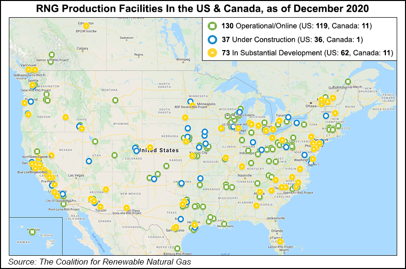 U.S. RNG Production, Sites Accelerate in 2020