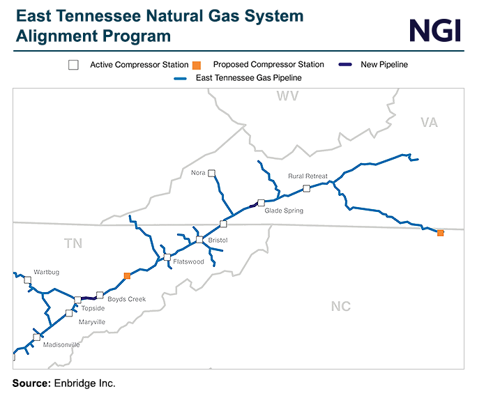 East Tennessee, Transco Natural Gas Pipes Approved by FERC