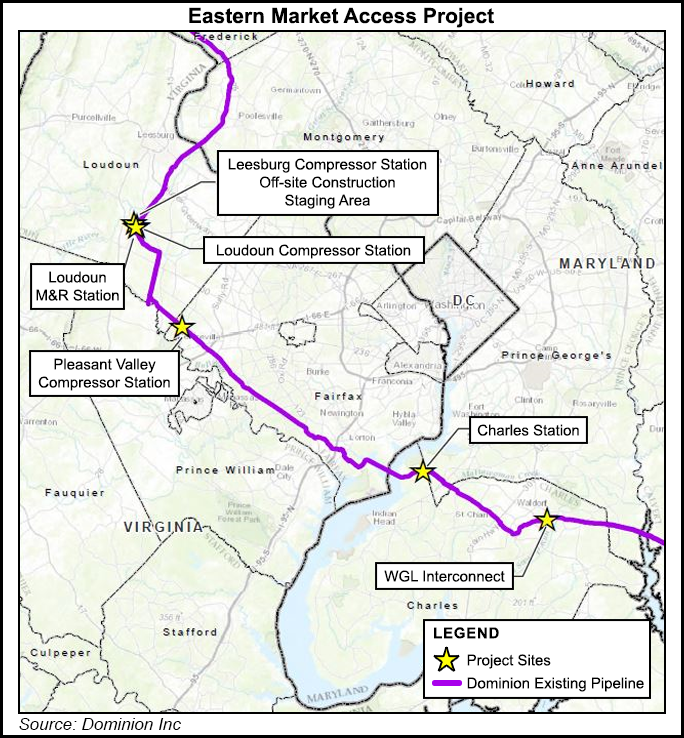 FERC to Complete EA of Dominion's Eastern Market Access Project by Mid-June