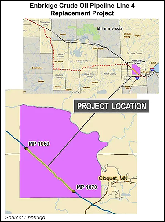Enbridge Gets Minnesota OK for Line 4 Replacement