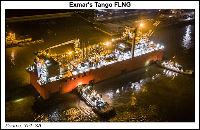Exmar, YPF Terminate Floating LNG Sendout Deal in Argentina