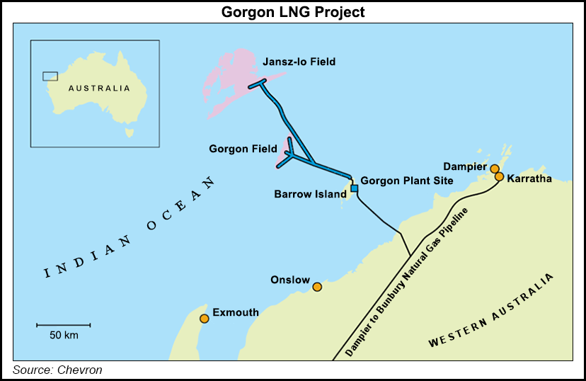 Chevron, Partners to Expand Gorgon LNG Project in Australia