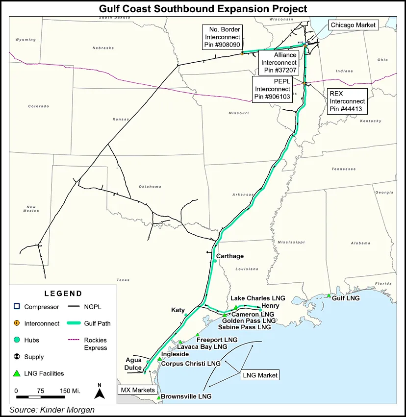 FERC Authorizes Service on Gulf Coast Expansion Project