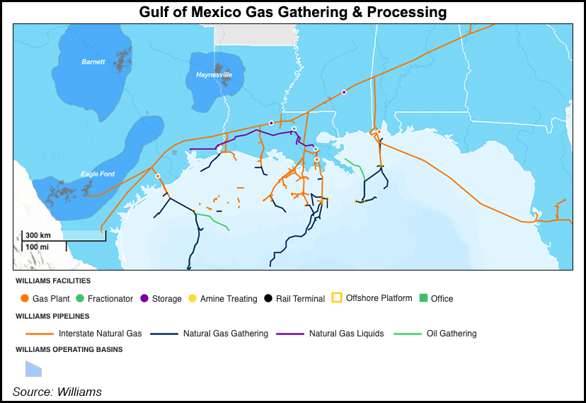 GOM Activity Rising, with Williams Set to Expand Natural Gas Infrastructure