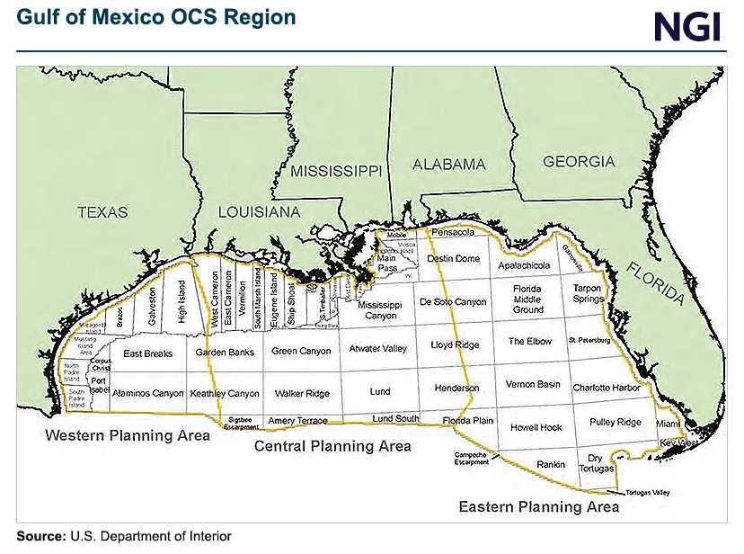 Gulf Of Mexico Drilling Map Effects Of Offshore Drilling In Louisiana