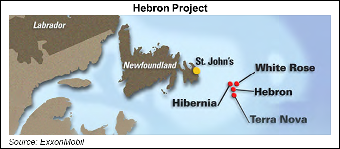 ExxonMobil's Hebron Project Ramps Up Offshore Newfoundland