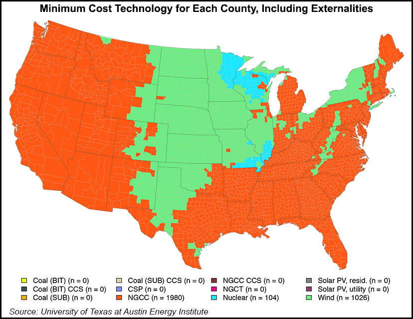 Natural Gas, Wind Beat on Costs For New U.S. Power Generation, Say ...