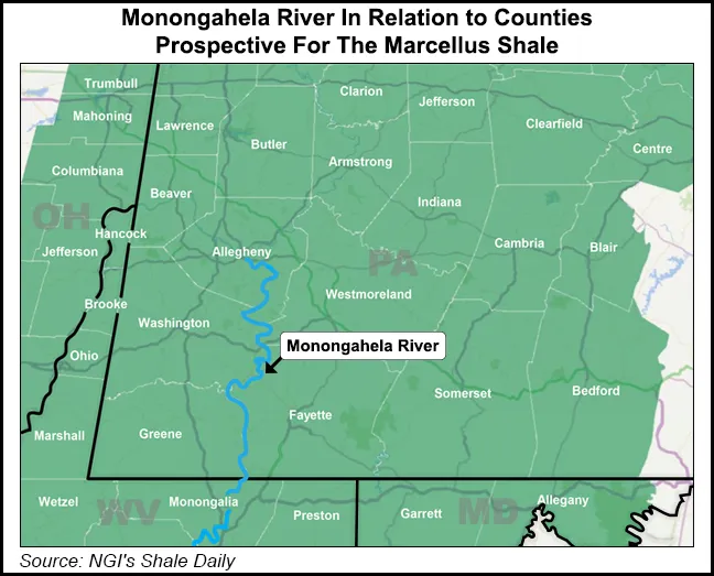 Monongahela River Map Monongahela River Topo Map PA, Allegheny County