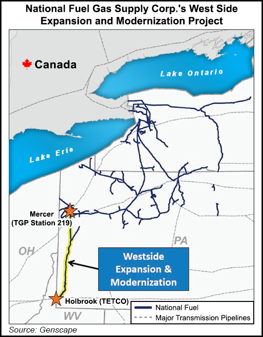 National Fuel's Marcellus West Side Expansion Ready For Partial Service