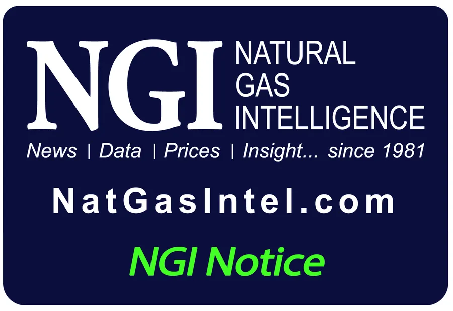 Updated Notice of Proposed Change to NGI's Bidweek Survey