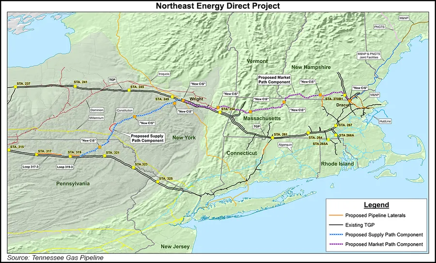 TGP Files at FERC For Northeast Energy Direct Certificate