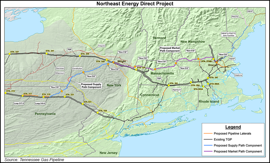 TGP Files at FERC For Northeast Energy Direct Certificate