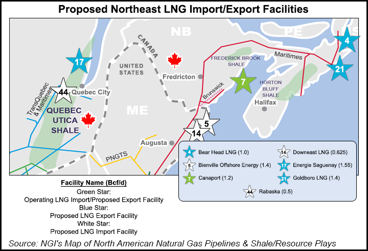 U.S. Investors Seek LNG Export License for Quebec Terminal