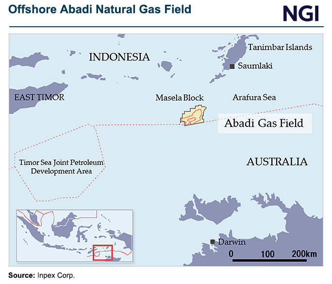 Indonesia OKs New Plan for Inpex’s Long-Delayed Abadi LNG Project