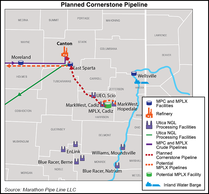 Marathon Petroleum Holding Firm on Utica-Driven Cornerstone NGL Pipeline