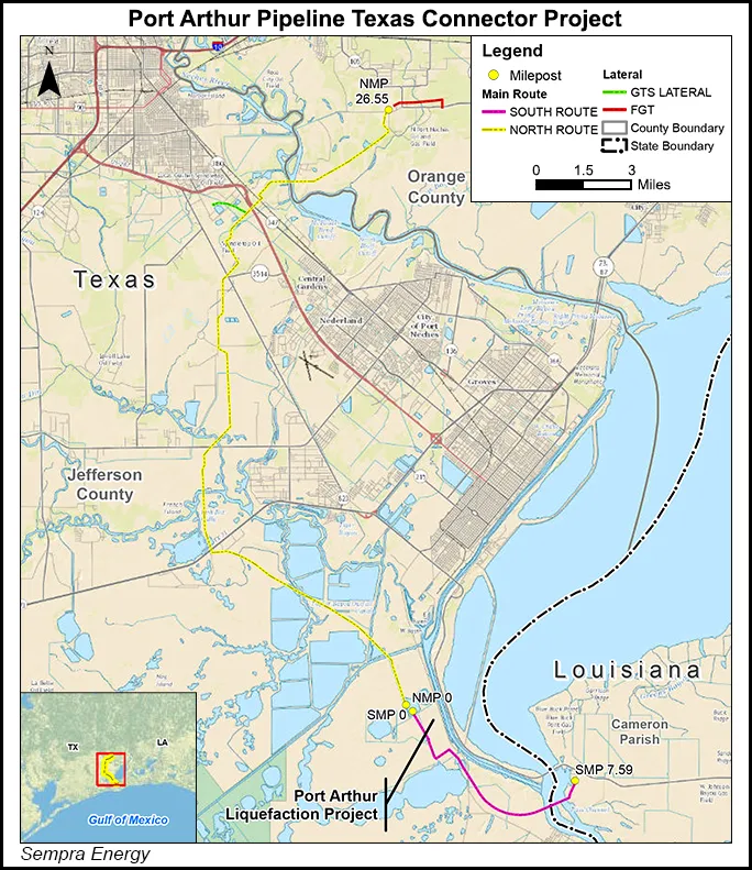 Sempra Launches Open Season for Port Arthur LNG Pipeline