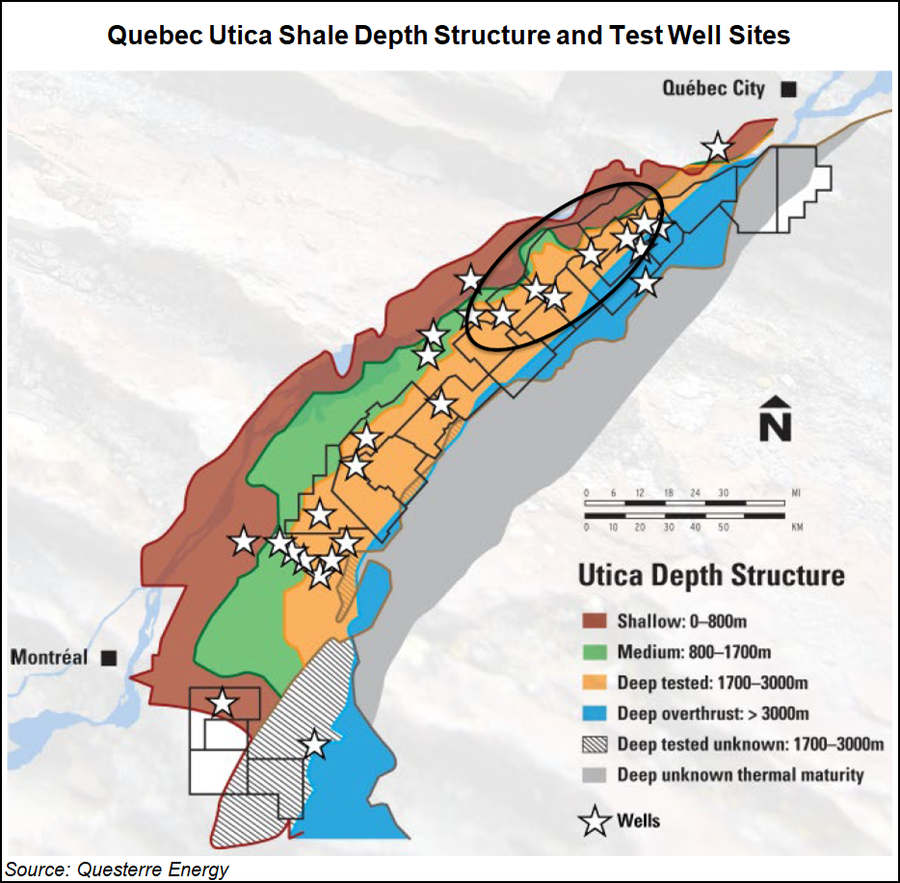 Questerre Boosts Utica Prospects in Quebec, Despite Drilling Ban