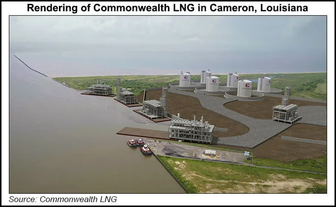 Commonwealth LNG’s 8.4 MMty Louisiana Terminal Secures FERC OK