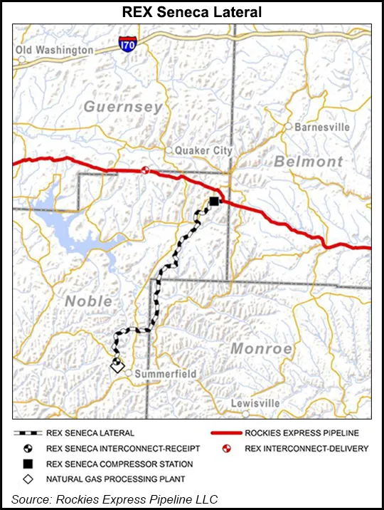 First East-To-West Gas to Flow on REX Today
