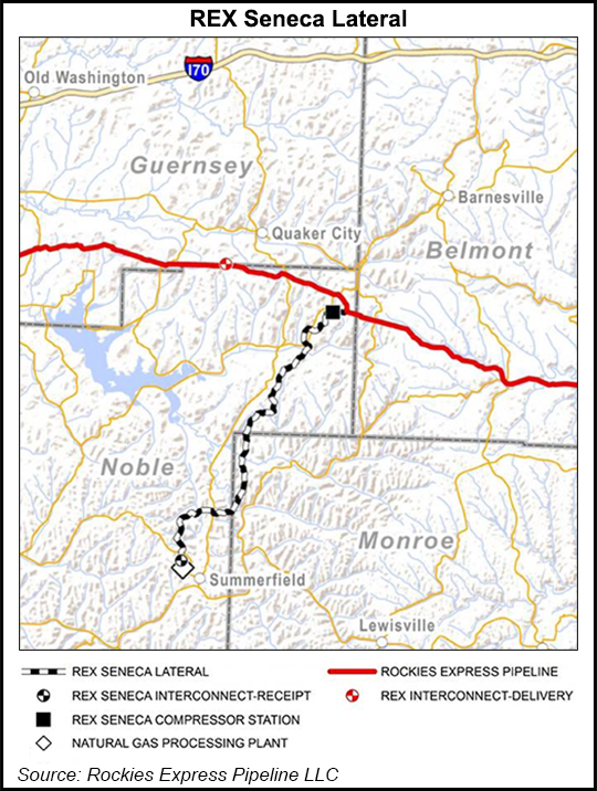 First East-To-West Gas to Flow on REX Today
