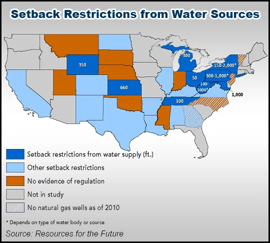 New RFF Maps Detail States' Shale Gas Regulations