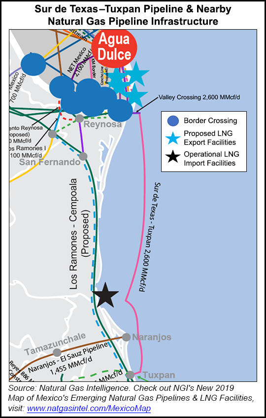 Sur de Texas-Tuxpan Marine Pipeline Ramping 'In a Few Weeks,' Says ...