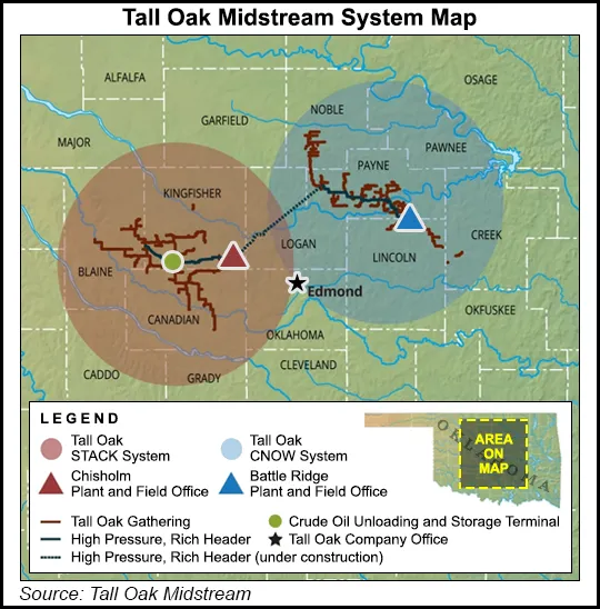 Tall Oak Secures Business for Natural Gas Processing Facility in Oklahoma