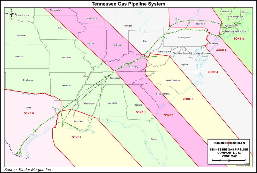 Kinder’s Revised Certified Natural Gas Pooling Service on Tennessee OK ...