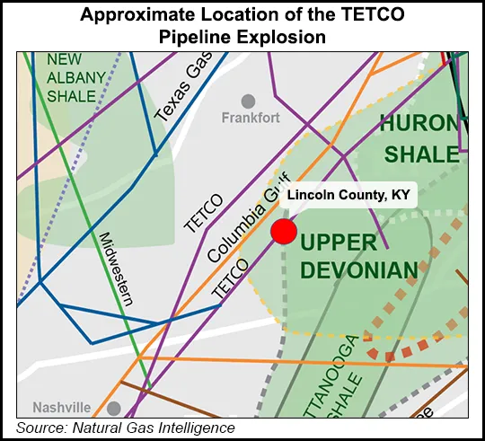 'No Timelines' for Restarting Natural Gas Pipelines Near Tetco Blast in ...