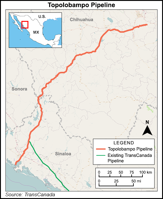 TransCanada Northwestern Mexico Pipeline to Be Finished This Year