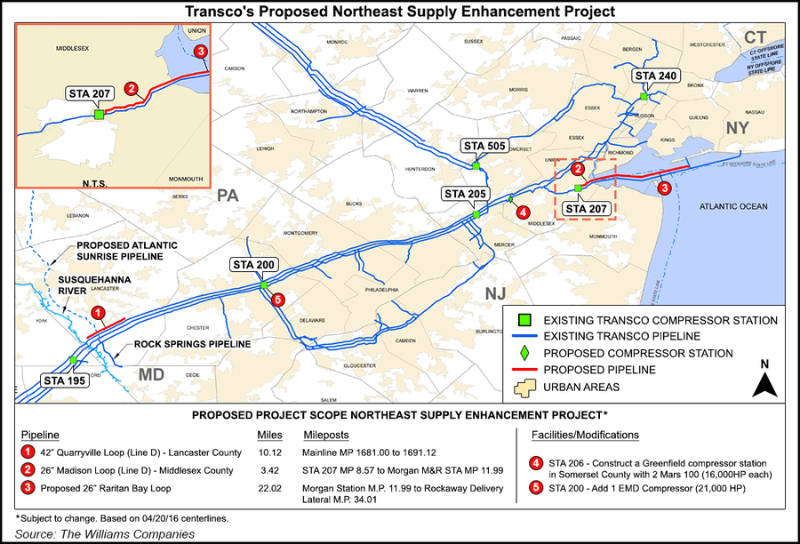 New York Rejects Transco's Northeast Supply Enhancement Project