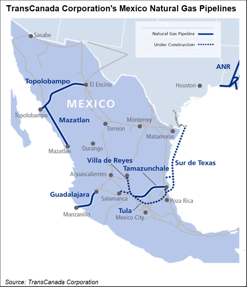 TransCanada Says Two Mexico Gas Pipes Further Delayed Amid Local Impasse