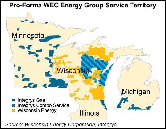 Wisconsin Energy and Integrys Plan Midwest Gas/Power Utility Combo